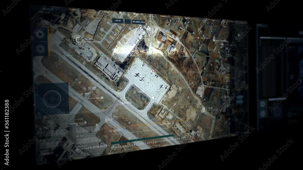 Hmeimim Khmeimim Air Base Satellite Camera View War Planes Close Up ...