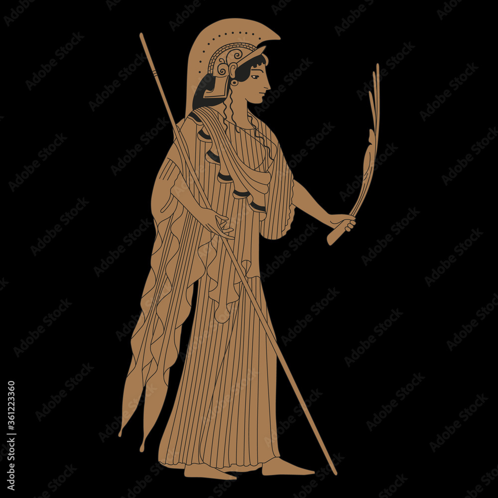 Athena Greek Painting