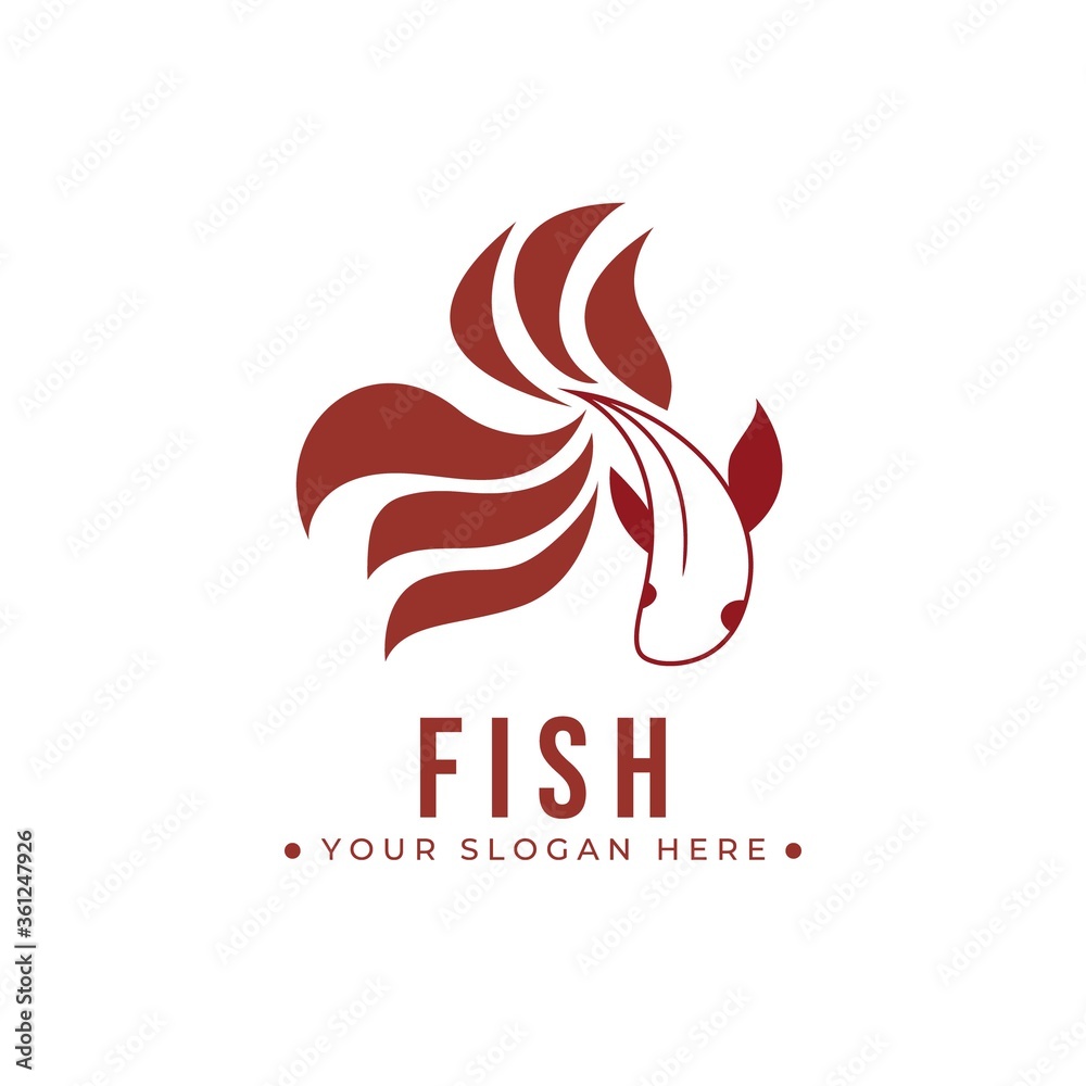 Aquascape logo design. Vector logo design for aquascape brand Stock ...