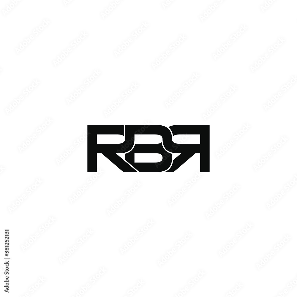 rbr letter original monogram logo design Stock Vector | Adobe Stock