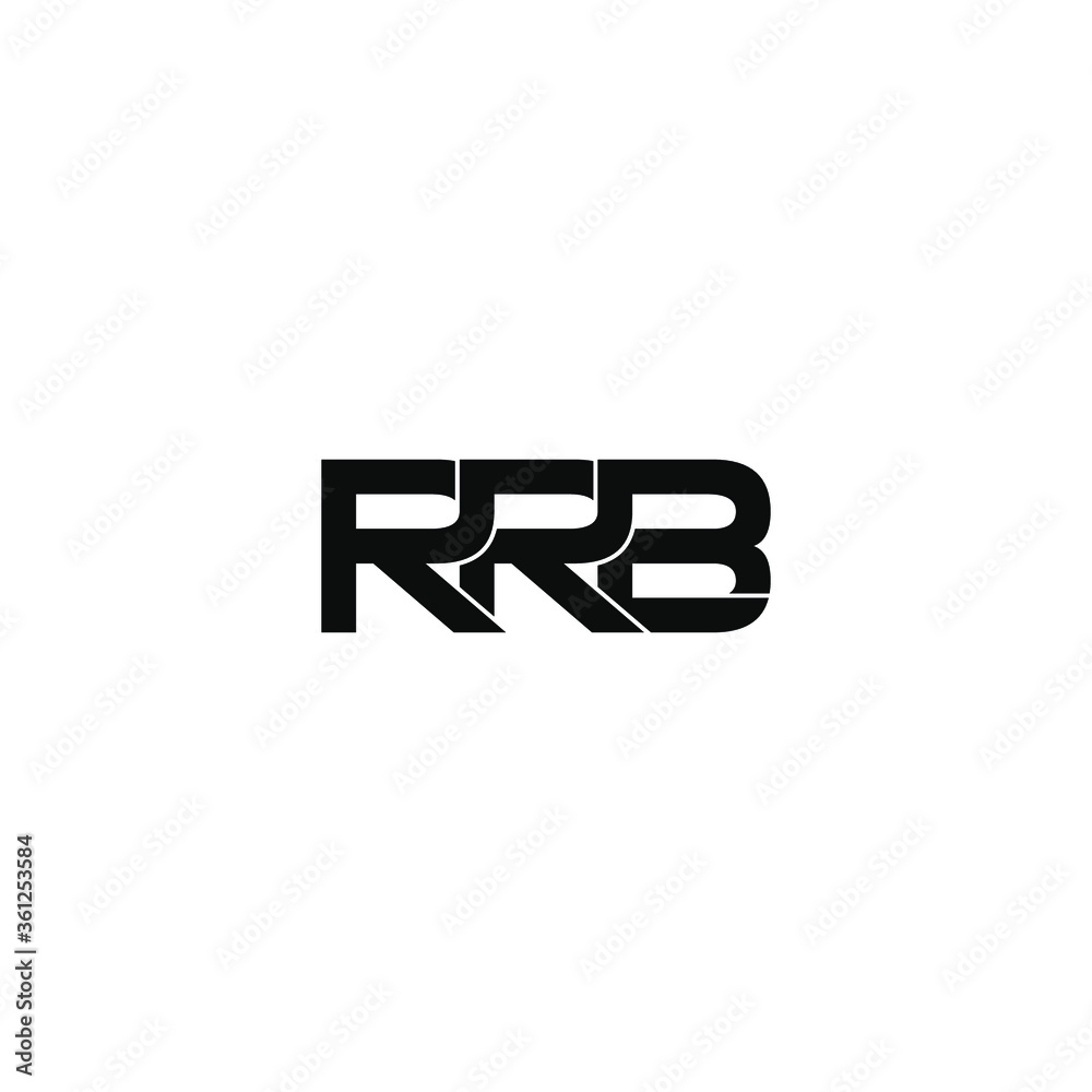 rrb letter original monogram logo design Stock Vector | Adobe Stock