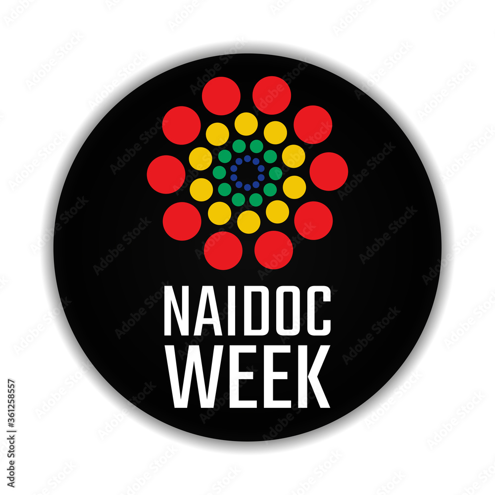 Celebrating NAIDOC Week. Holiday concept. Template for background ...