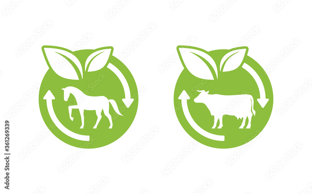 Vecteur Stock Manure icon - cow manure and Horse manure fertilzers ...