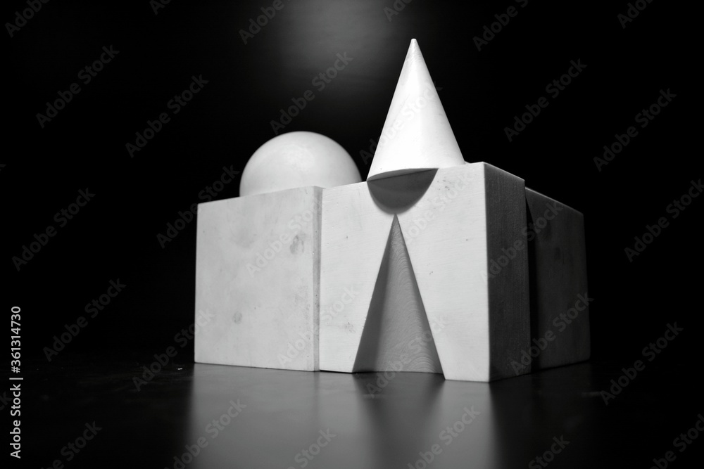 Geometric Basic Shapes Still Life Stock Photo | Adobe Stock