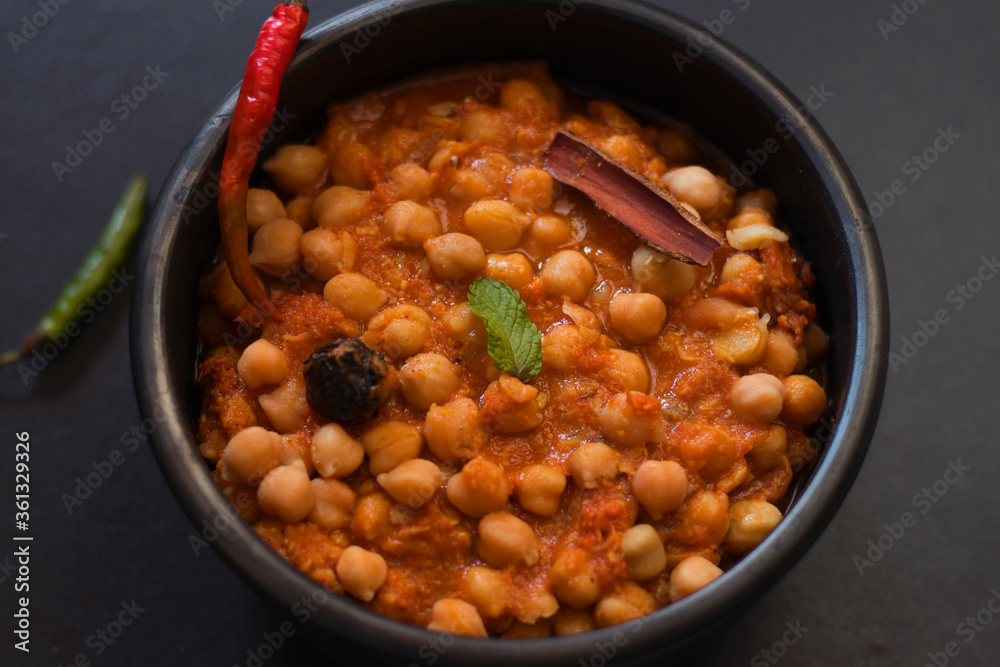 Chana masala, also known as channay, chole masala, chole or chholay, is ...
