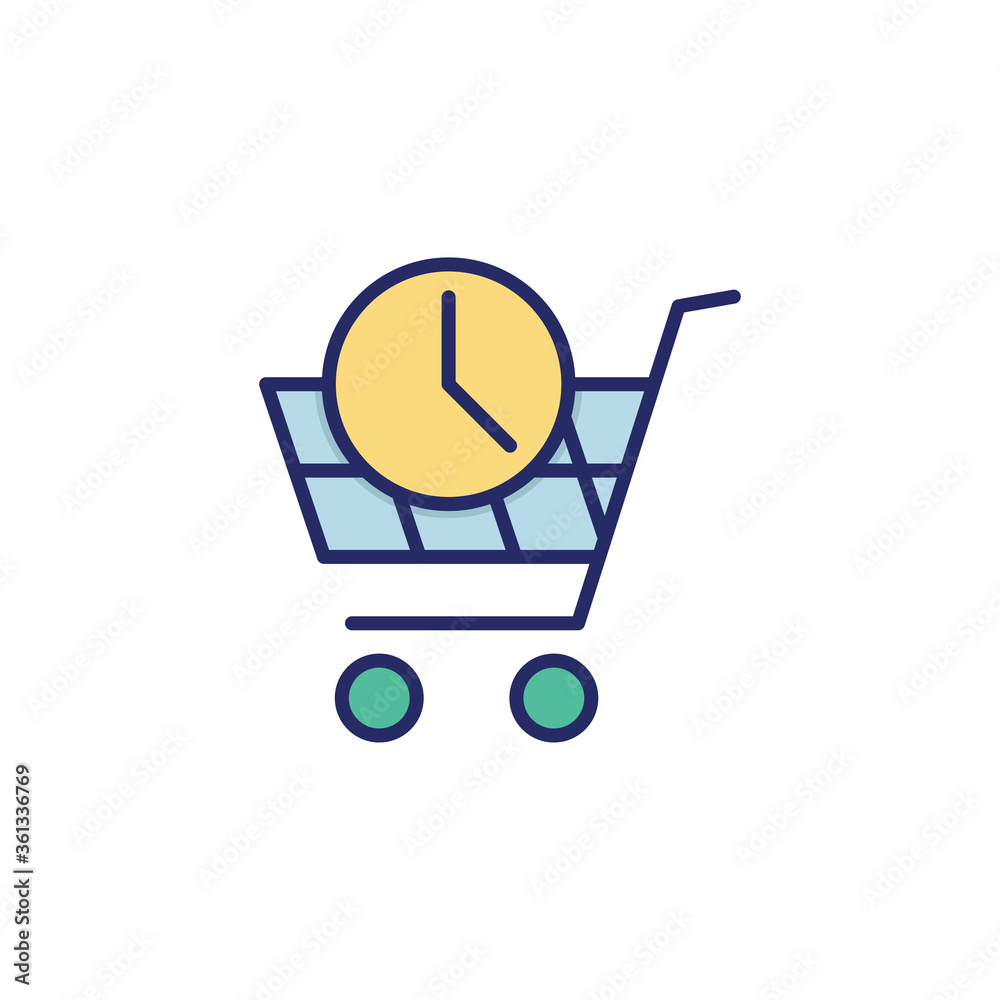 Purchase history vector icon symbol isolated on white background Stock ...