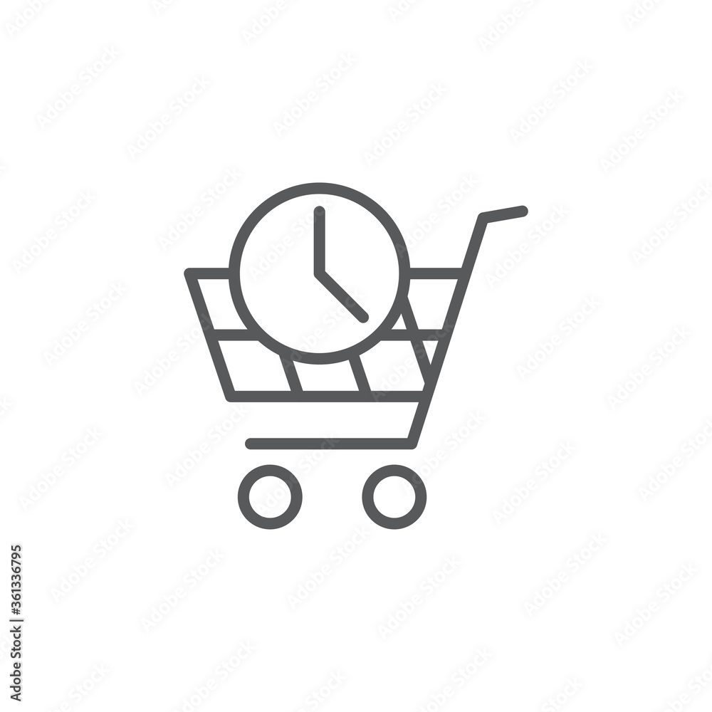 Purchase history vector icon symbol isolated on white background Stock ...