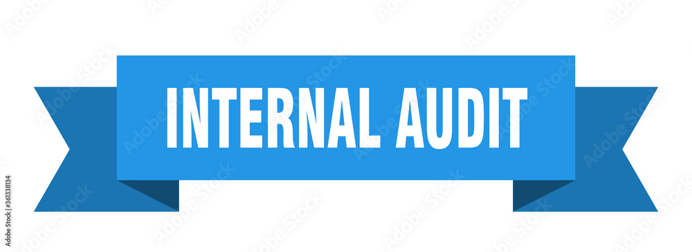 internal audit ribbon. internal audit isolated band sign. internal ...