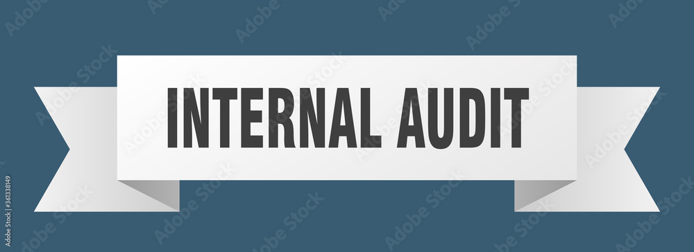 internal audit ribbon. internal audit isolated band sign. internal ...