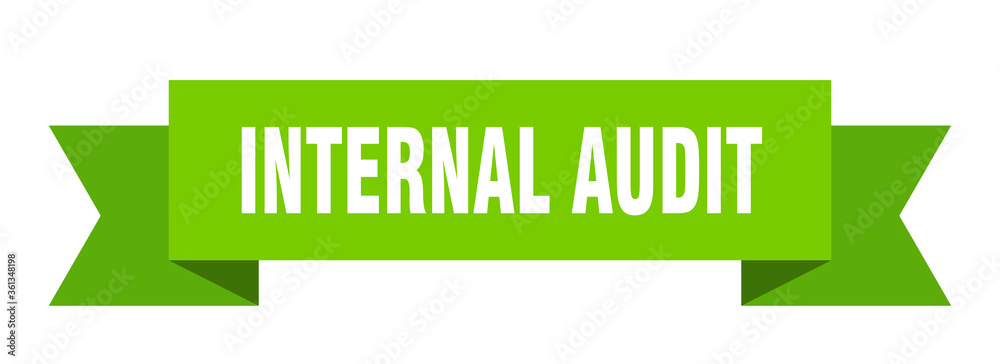 internal audit ribbon. internal audit isolated band sign. internal ...
