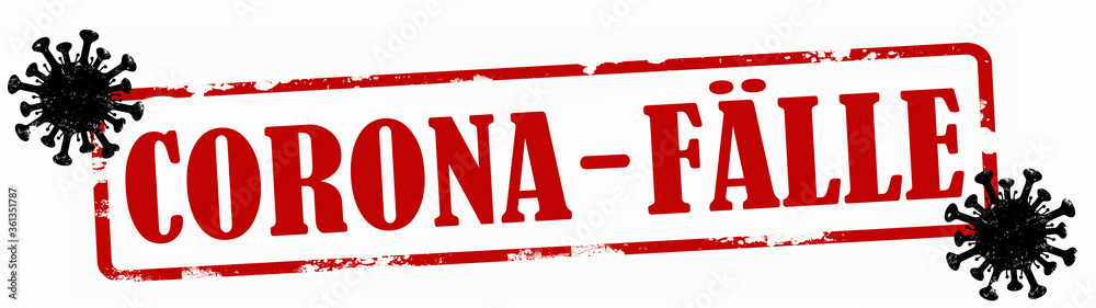 CORONAVIRUS - Roter zerkratzer Stempel Banner, mit dem Wort: "CORONA ...