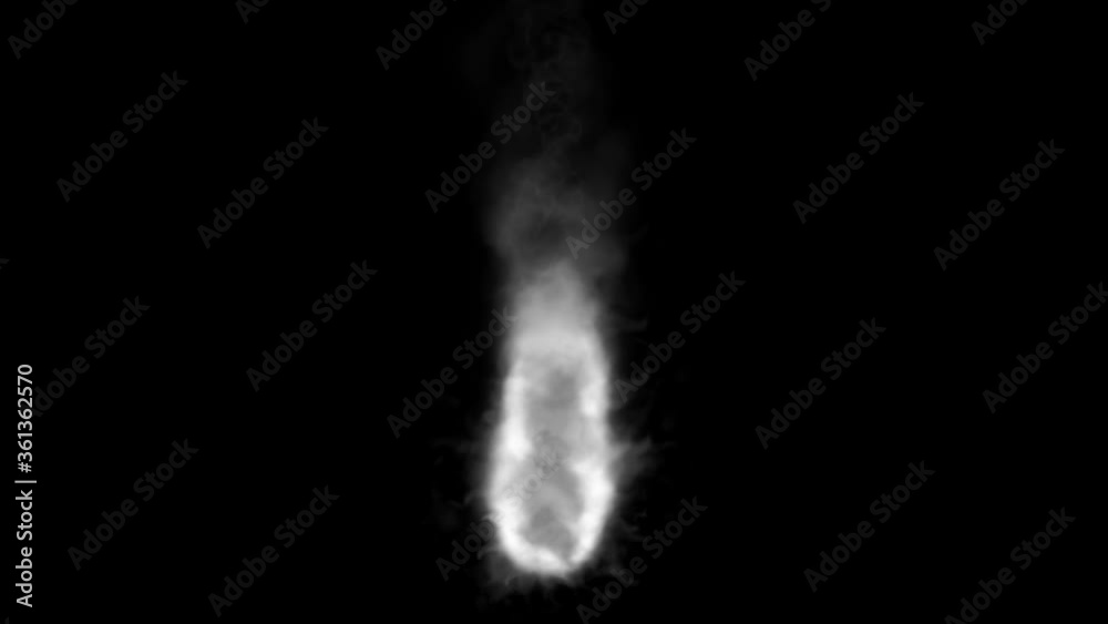 Smoke Patterns Fx Animation Loop/ 4k animation of white smoke patterns ...