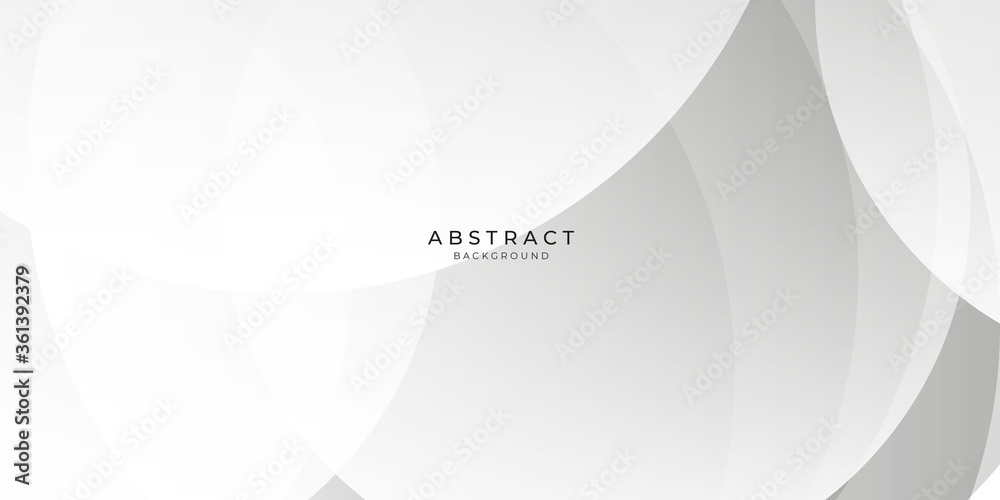 Abstract light silver round circle presentation background vector ...