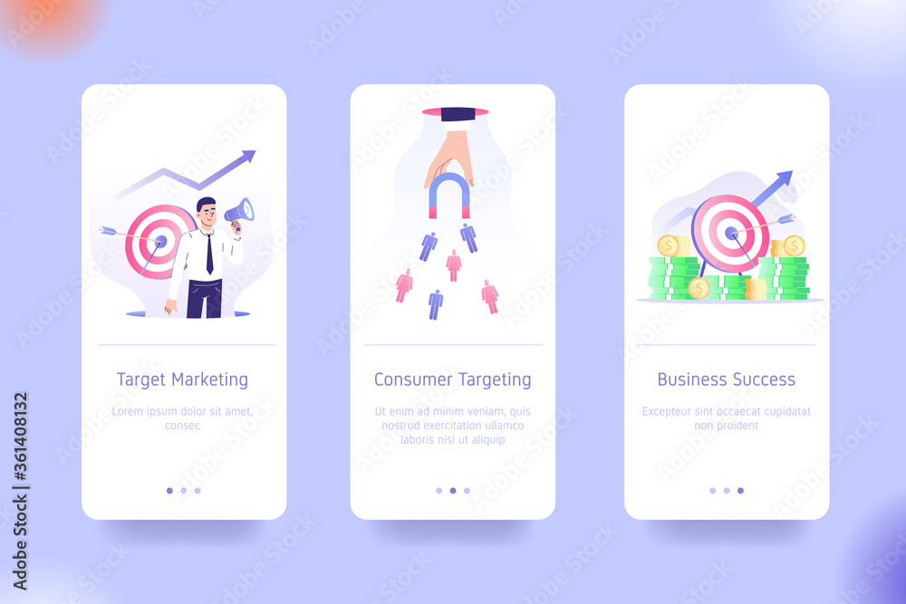 Application design set for Target Marketing, Consumer Targeting and ...