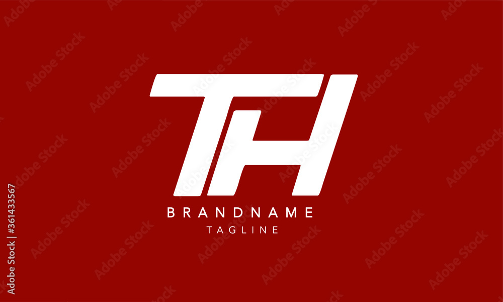 Alphabet letters Initials Monogram logo TH, HT, T and H Stock Vector ...