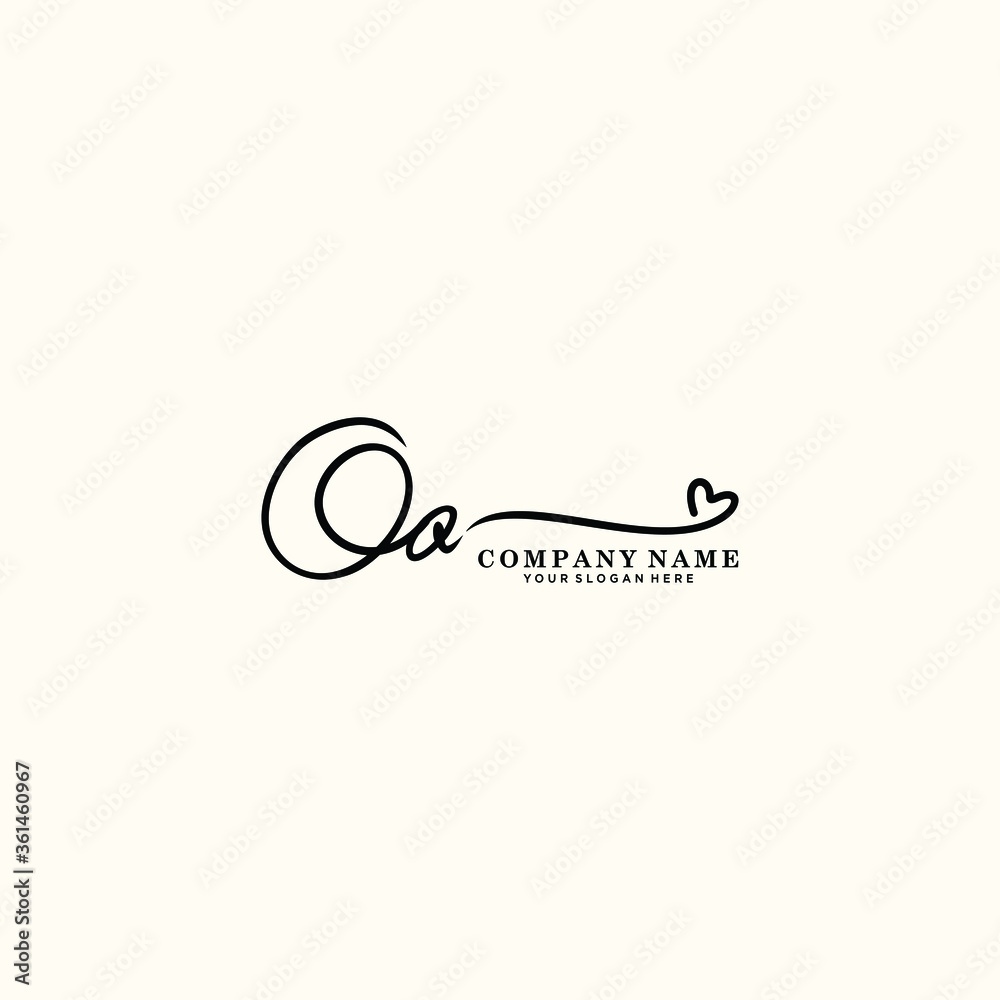 OO initials signature logo. Handwriting logo vector templates. Hand ...
