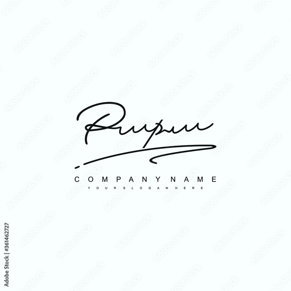 PP initials signature logo. Handwriting logo vector templates. Hand ...