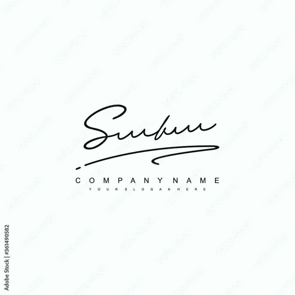 SB initials signature logo. Handwriting logo vector templates. Hand ...