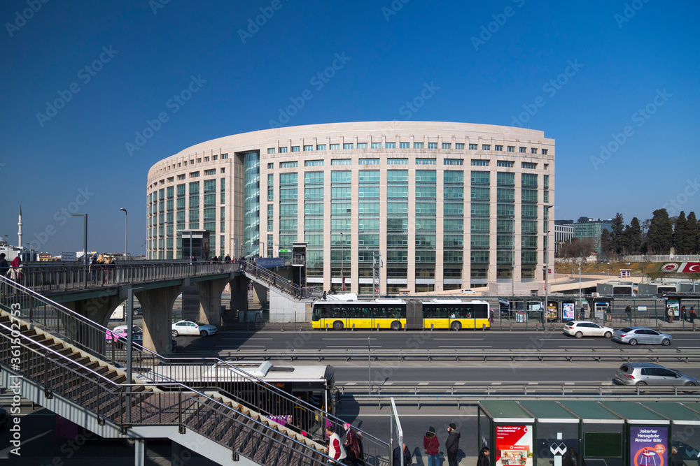 Istanbul, Turkey - February 18, 2017: Caglayan Justice Palace (Turkish ...