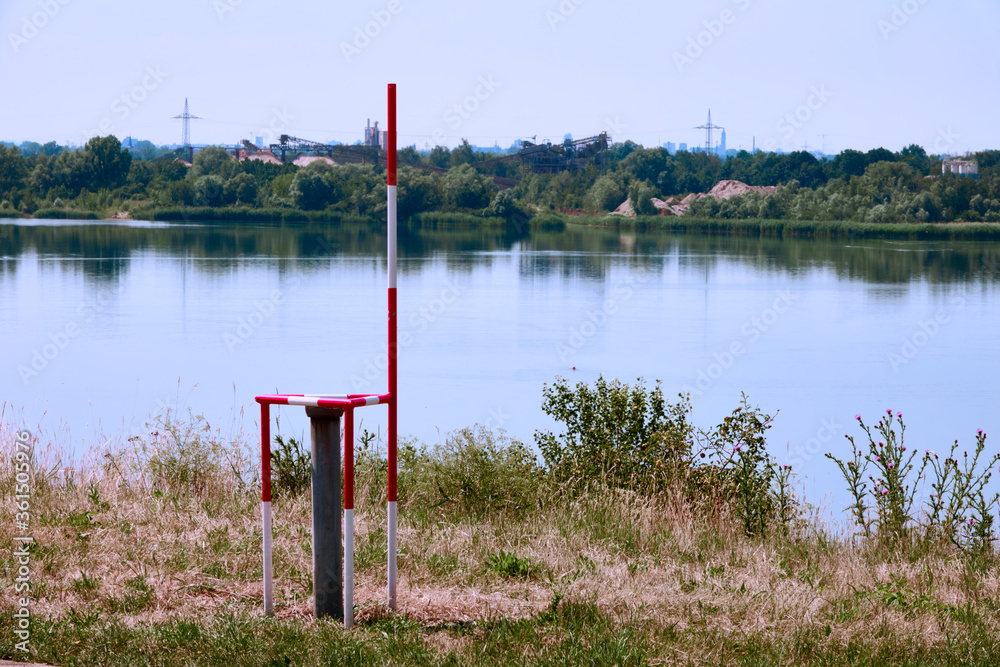 Foto de Well with a measuring bar for monitoring the groundwater level ...