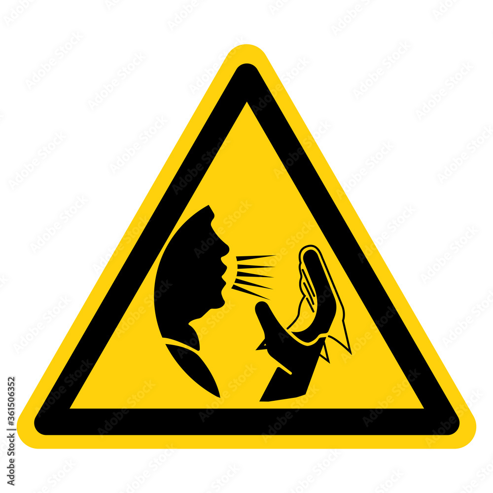 Use A Tissue Cover Your Mouth And Nose Symbol Sign ,Vector Illustration ...