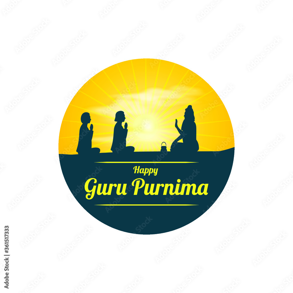 VECTOR ILLUSTRATION FOR INDIAN FESTIVAL GURU PURNIMA WRITTEN TEXT MEANS ...