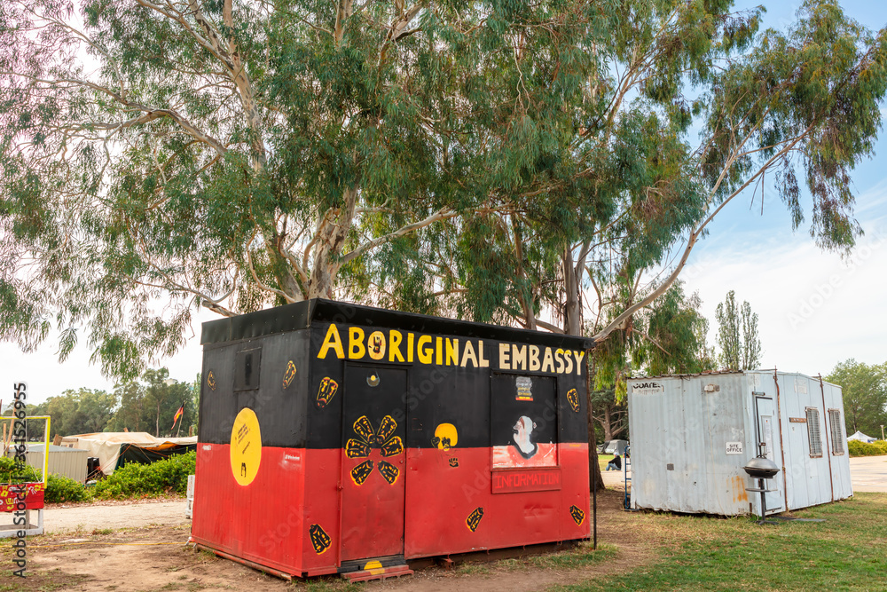 The Aboriginal Tent Embassy where residing activists claim to represent ...