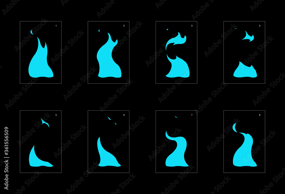 Water explosion effect. Explosion animation effect. Animation sprite ...