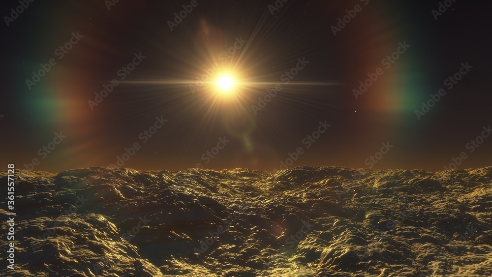 Exo Planet, space fantsy, beautiful science fiction wallpaper with ...