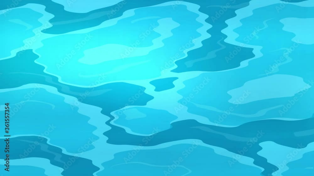 Water swimming pool surface cartoon abstract moving waves background ...
