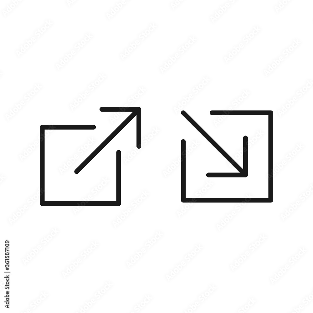 External link icon. Vector Illustration Stock Vector | Adobe Stock