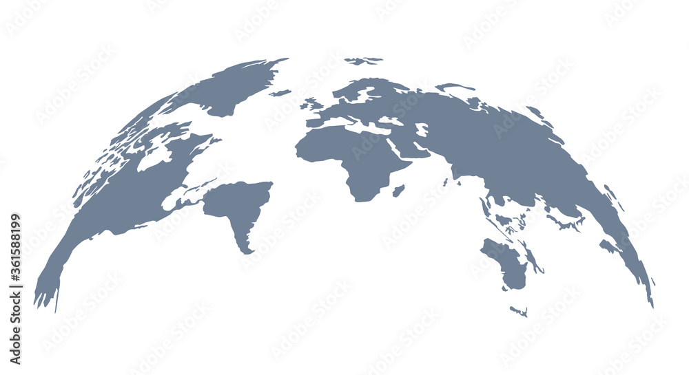 World Map Vector 3d