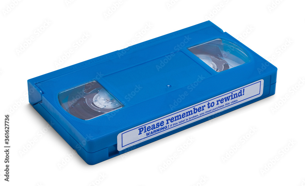 Blue VHS Tape Stock Photo | Adobe Stock