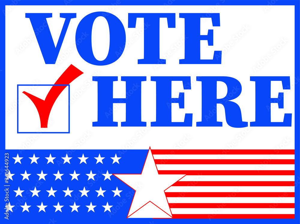 Political campaign lawn sign template for elections politicians ...