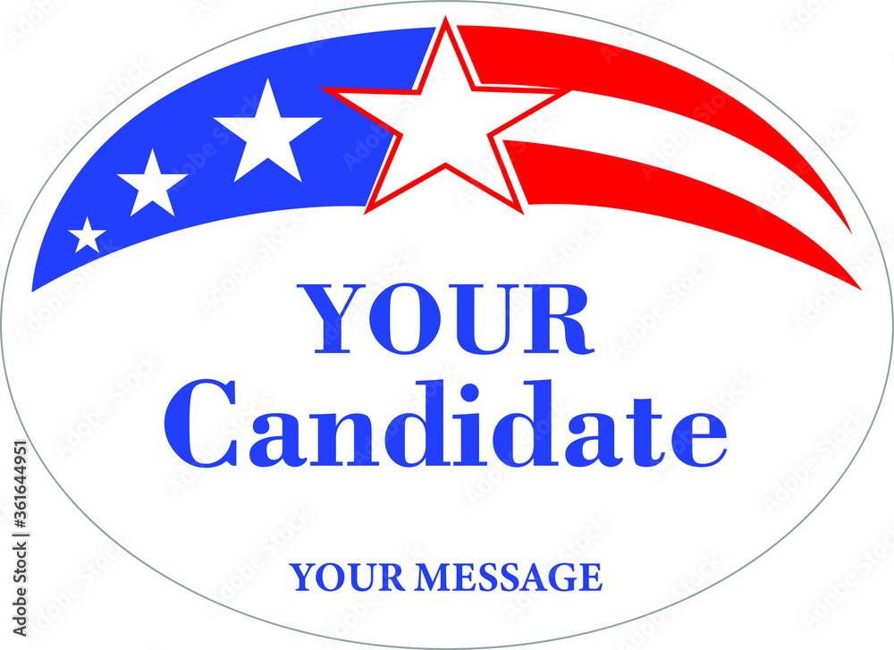 Political campaign lawn sign template for elections politicians ...