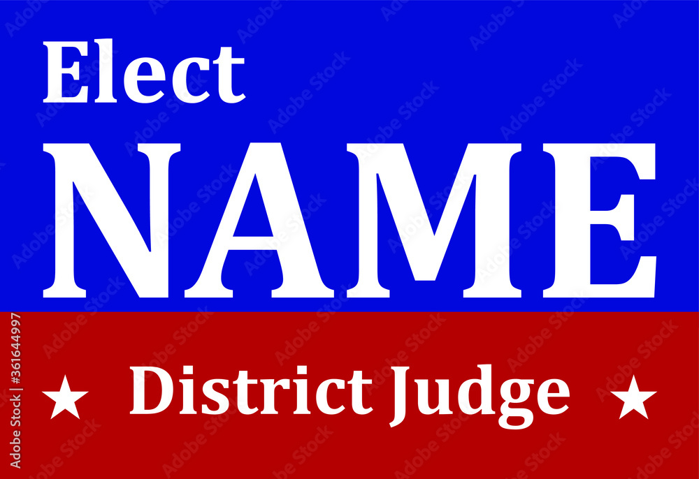 Political campaign lawn sign template for elections politicians ...