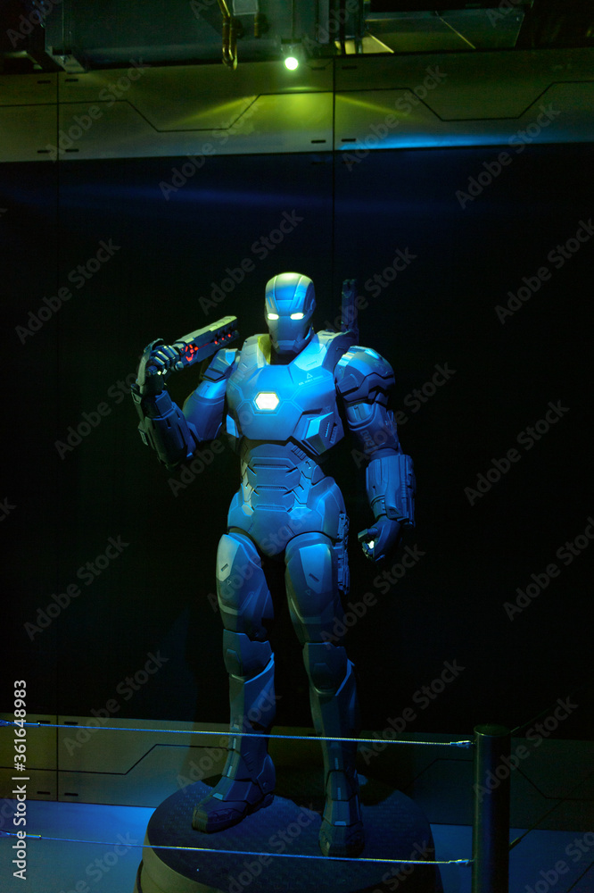 LAS VEGAS, NV, USA - SEP 20, 2017: War Machine at Tony Stark base at ...