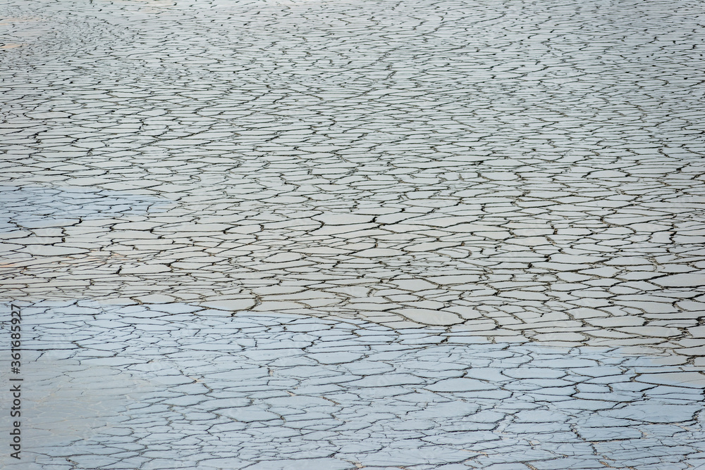 Beautiful background pattern of soil surface fracture which is ...