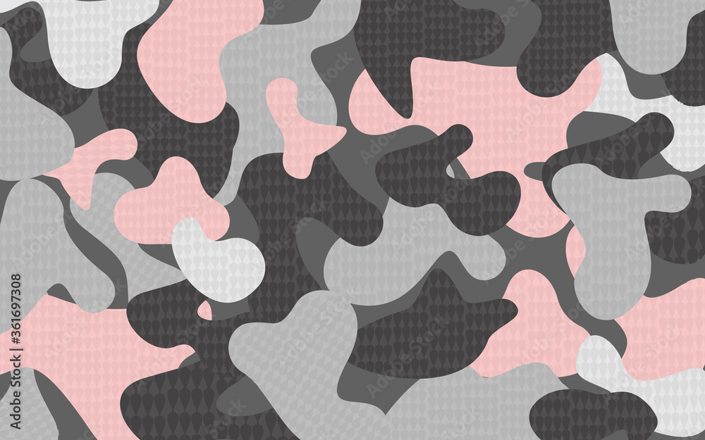 Vector Pink Camouflage Texture Stock Vector | Adobe Stock