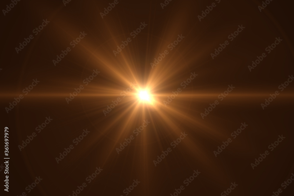 Beautiful optical lens flare effect Stock Photo | Adobe Stock