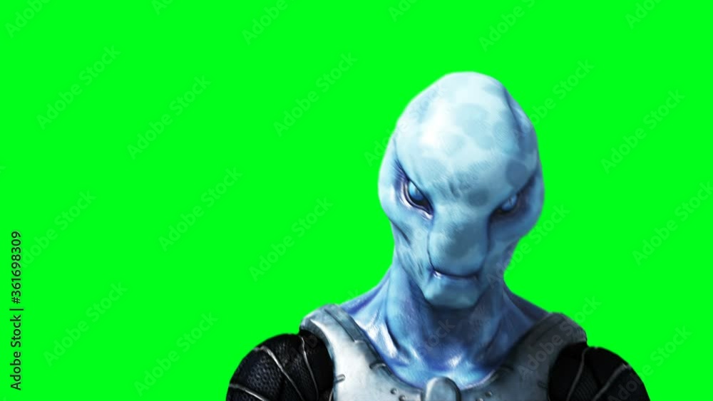 Military alien animation. Phisical, motion blur. Realistic 4k green ...