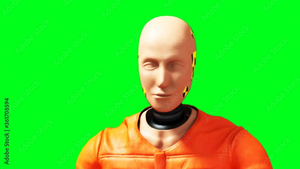 dummy animation. Test drive. Phisical motion blur. Realistic 4k ...