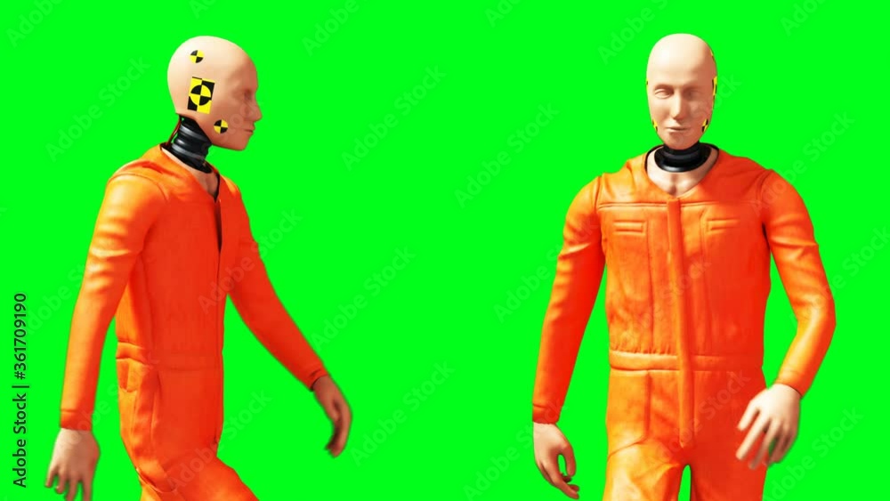 dummy animation. Test drive. Phisical motion blur. Realistic 4k ...