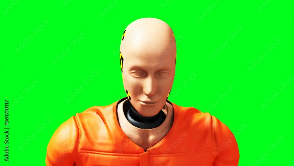 dummy animation. Test drive. Phisical motion blur. Realistic 4k ...