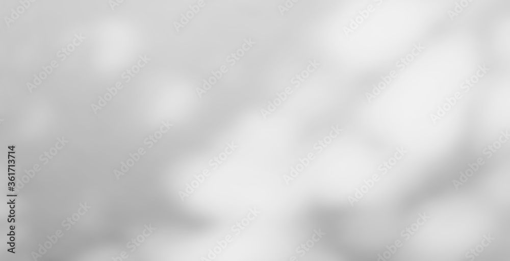 Abstract Shadows, blurred background of gray leaves and natural trees ...