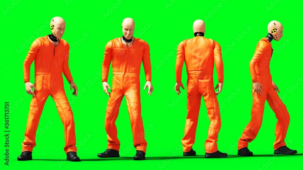 dummy animation. Test drive. Phisical motion blur. Realistic 4k ...