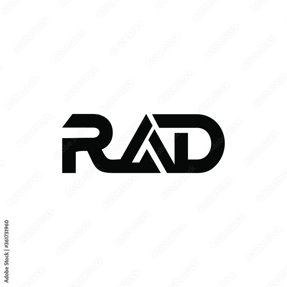 RAD vector file template EPS Stock Vector | Adobe Stock