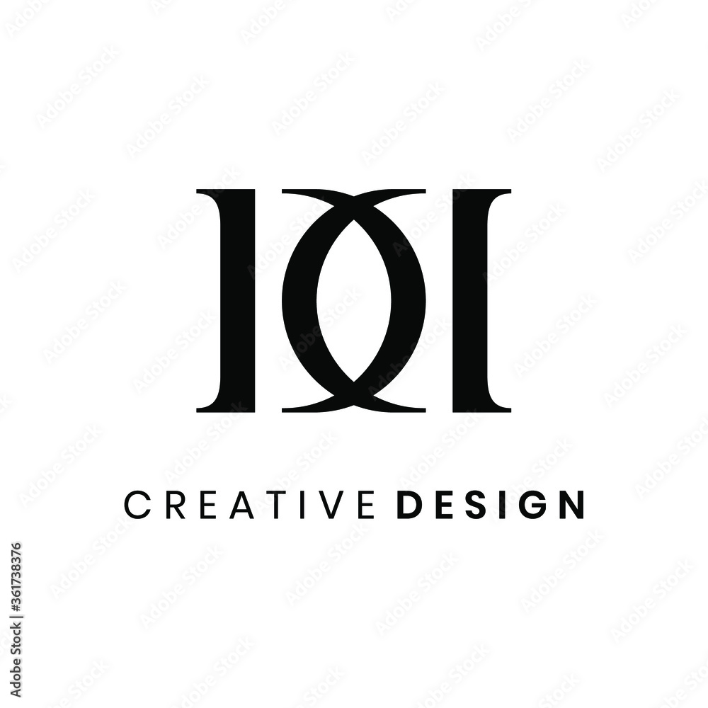 Creative abstract letter DD logo design vector template Stock Vector ...