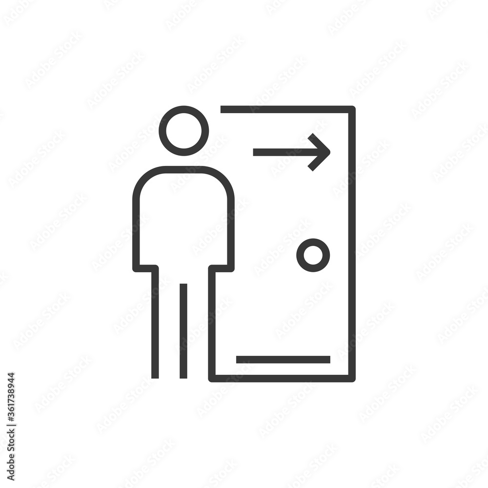 Staff resignation icon. Vector Illustration Stock Vector | Adobe Stock