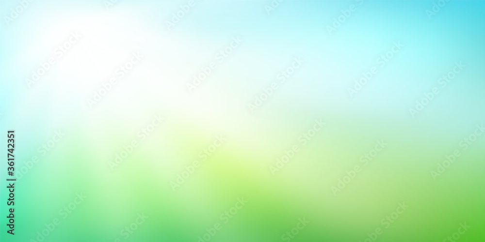 Abstract green blurred gradient background. Nature backdrop with ...